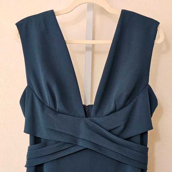 BHLDN | Dresses | Bhldn Womens Danica Tie Back Teal Sleeveless Sheath ...